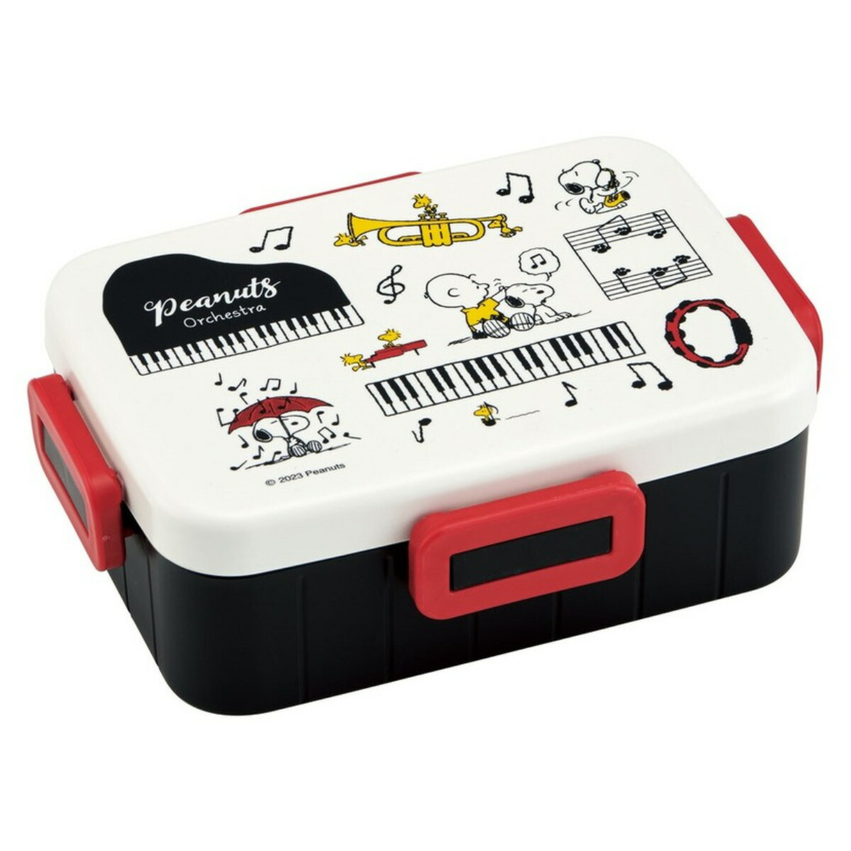【楽天市場】弁当箱 1段 650ml 抗菌4点ロックランチ PNTSオーケストラ （ スヌーピー 抗菌4点ロック ランチボックス 食洗機対応 レンジ対応 日本製 抗菌加工 AG 銀 一段 ...