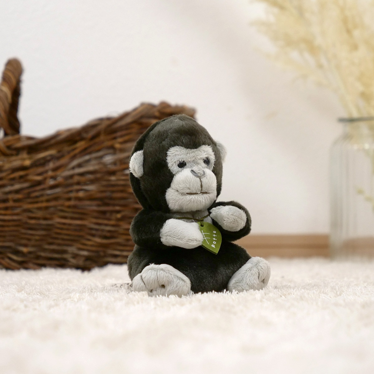 【楽天市場】ぬいぐるみ potte ゴリラ （ ヌイグルミ ごりら 動物 雑貨 インテリア アニマル グッズ ベビー 赤ちゃん プレゼント ...