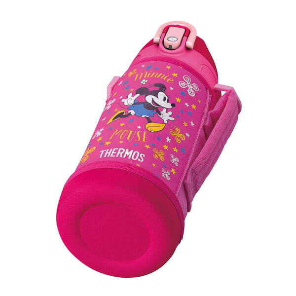 【楽天市場】子供用水筒 サーモス(thermos) 真空断熱 2ウェイボトル 直飲み＆コップ付 カバー付 600ml ミニーーマウス FHO-600WFDS （ 保温 保冷 子供用 水筒 ...