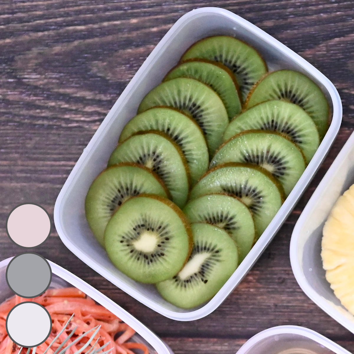 【楽天市場】EMBALANCE 保存容器 590ml レクタングルコンテナ 角型 （ エンバランス プラスチック 食洗機対応 電子レンジ対応 ...