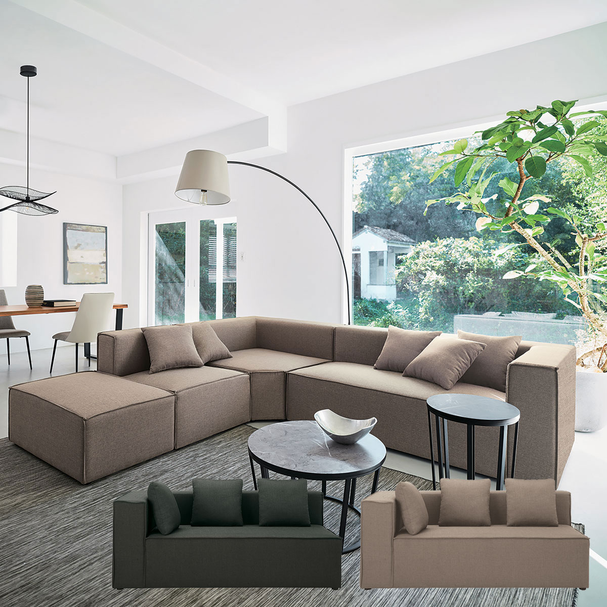 【楽天市場】チェリーファニチュア 片アーム ソファ 2P 163幅 クッション LS-425R【代引き不可】：INTERIOR3I（家具・雑貨）