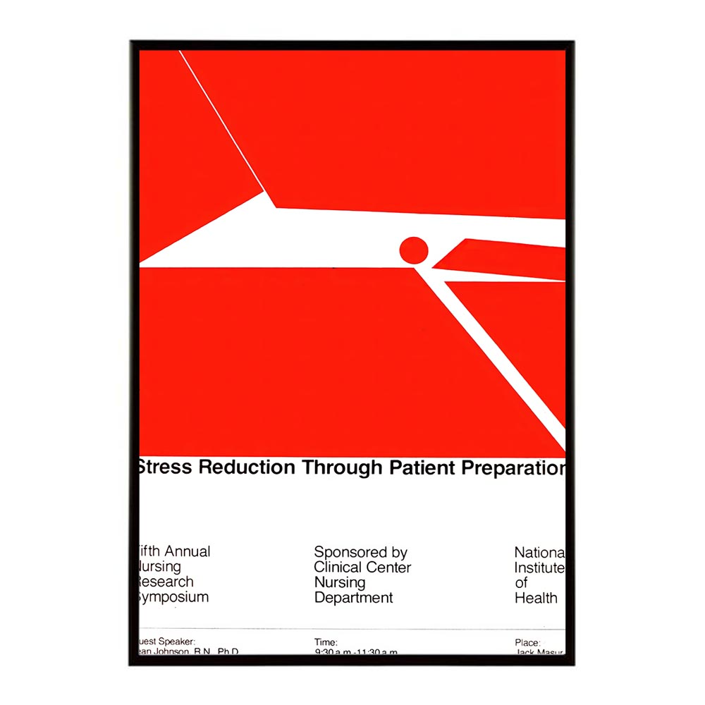 【楽天市場】Stress reduction through patient preparation超古いポスター 復刻 デジタルリマスター ...