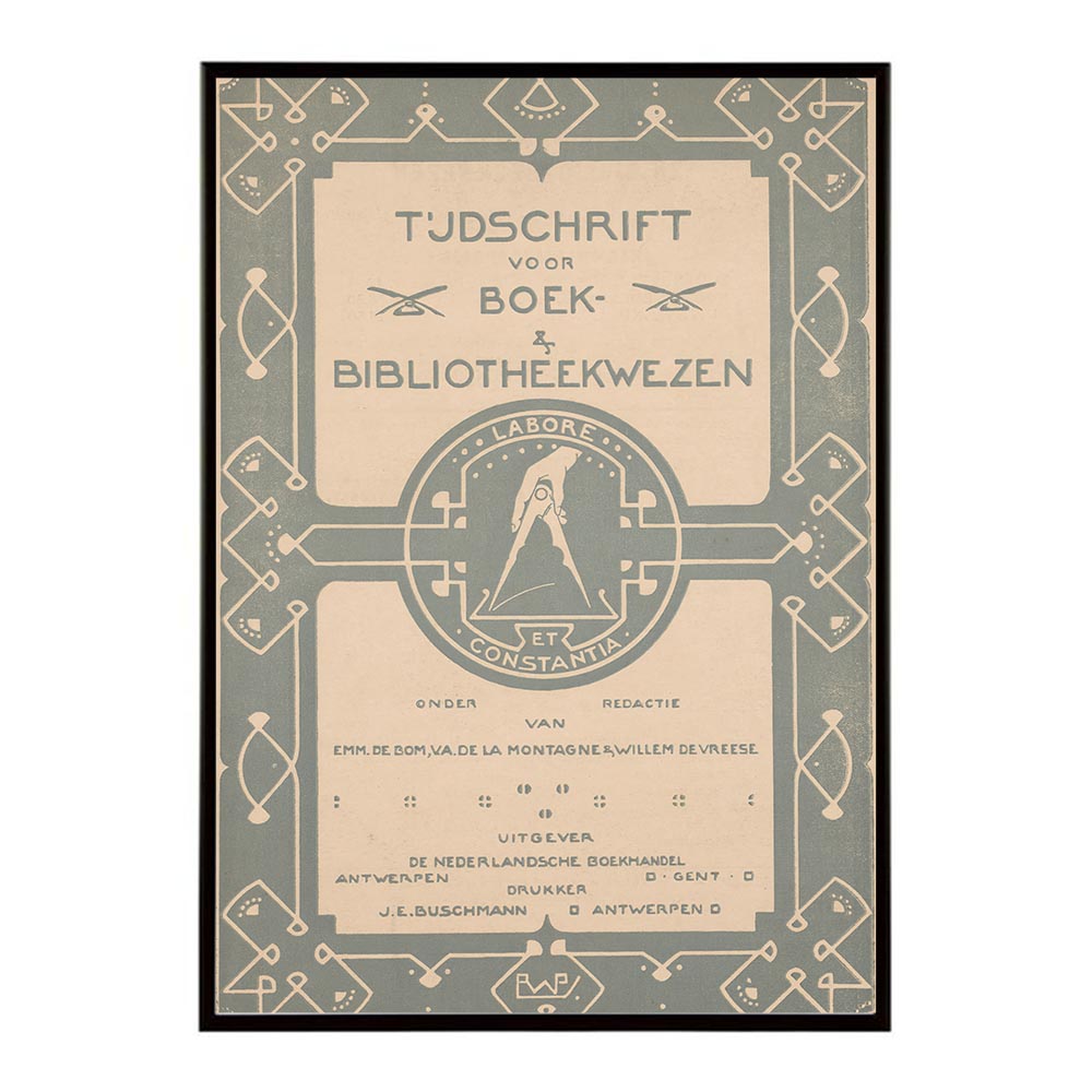 【楽天市場】Tijdschrift_voor_boek-_en_bibliotheekwezen_maart-mei超古いポスター 復刻 ...