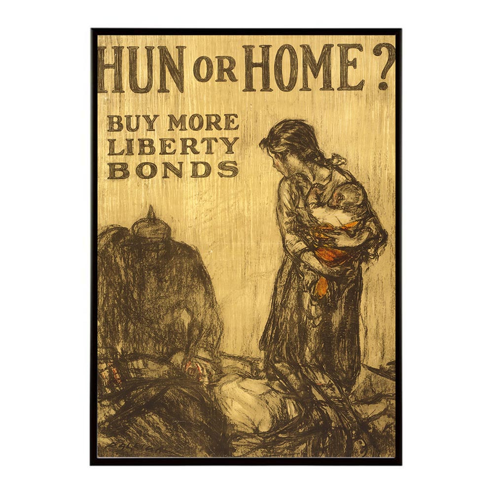【楽天市場】Hun_or_home_Buy_more_Liberty_Bonds 超レトロ 古い 世界 ポスター インテリア クラシック 古典 ...