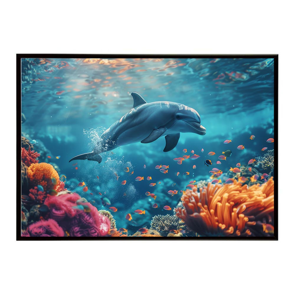 【楽天市場】イルカ 海 ブルー ドルフィン 夏 ポスター クジラ シャチ 水族館 水中 南国 ハワイ 自然 サーフ用紙とサイズが選べる ...