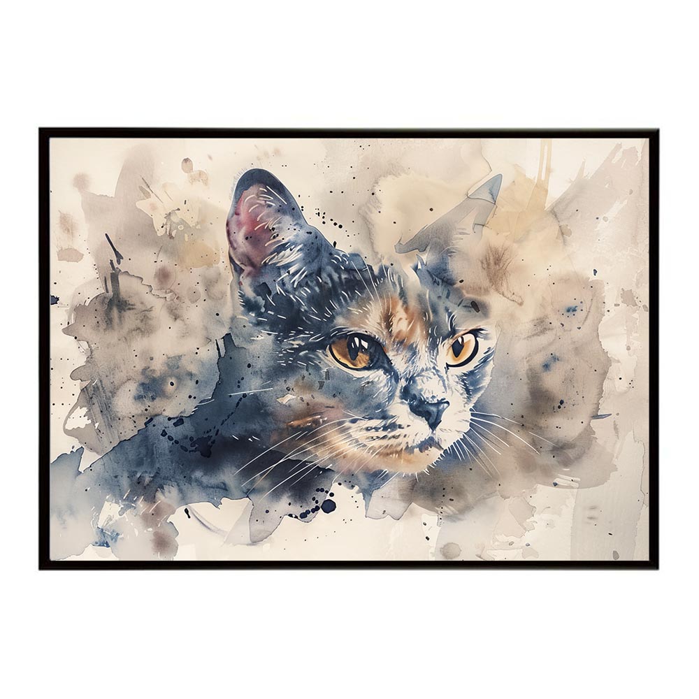 【楽天市場】ネコ キャット 水彩 愛猫 ポスター 用紙とサイズが選べる インテリア おしゃれ アニマル 動物 ペット 愛玩 可愛い プリント ...