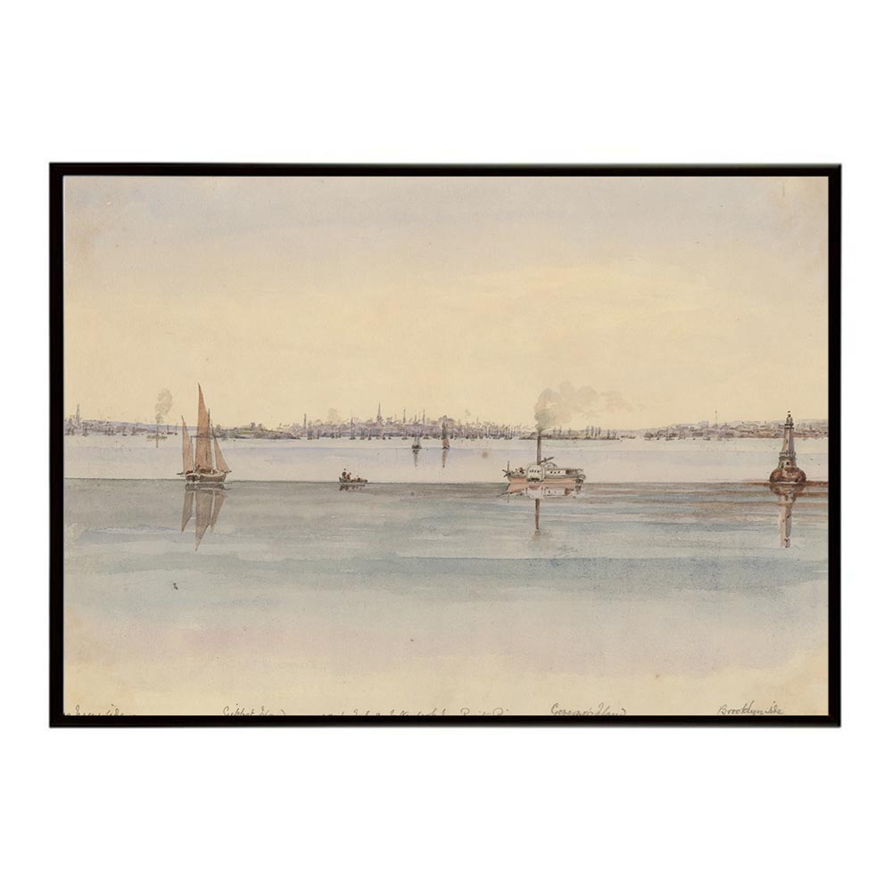 【楽天市場】世界の古い絵画 レトロポスター デジタルリマスター1846 July 30 to New York from Raritan ...