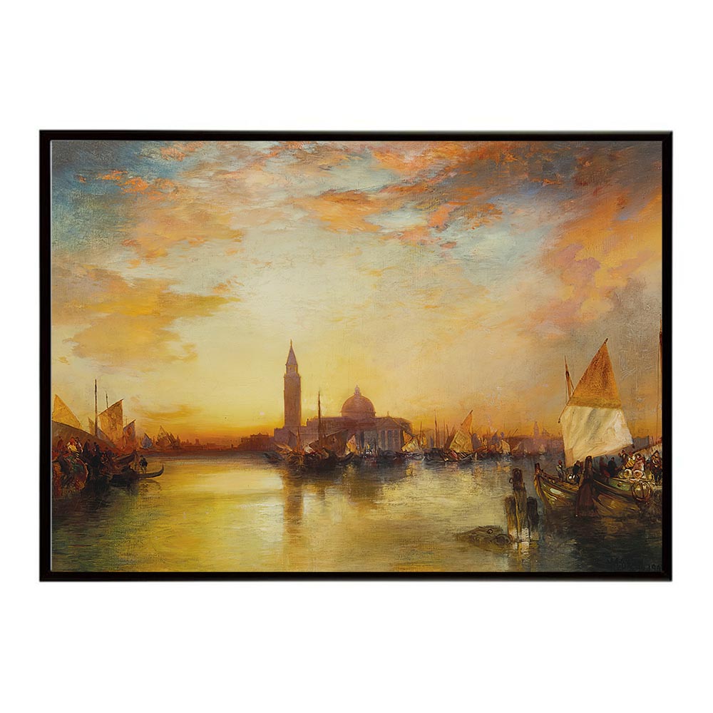 【楽天市場】世界の古い絵画 レトロポスター デジタルリマスターDucal Palace Sunset インテリア a0 a1 a2 a3 a4 b4 b0 b1 b2 b3作品 油絵 水彩画 ...