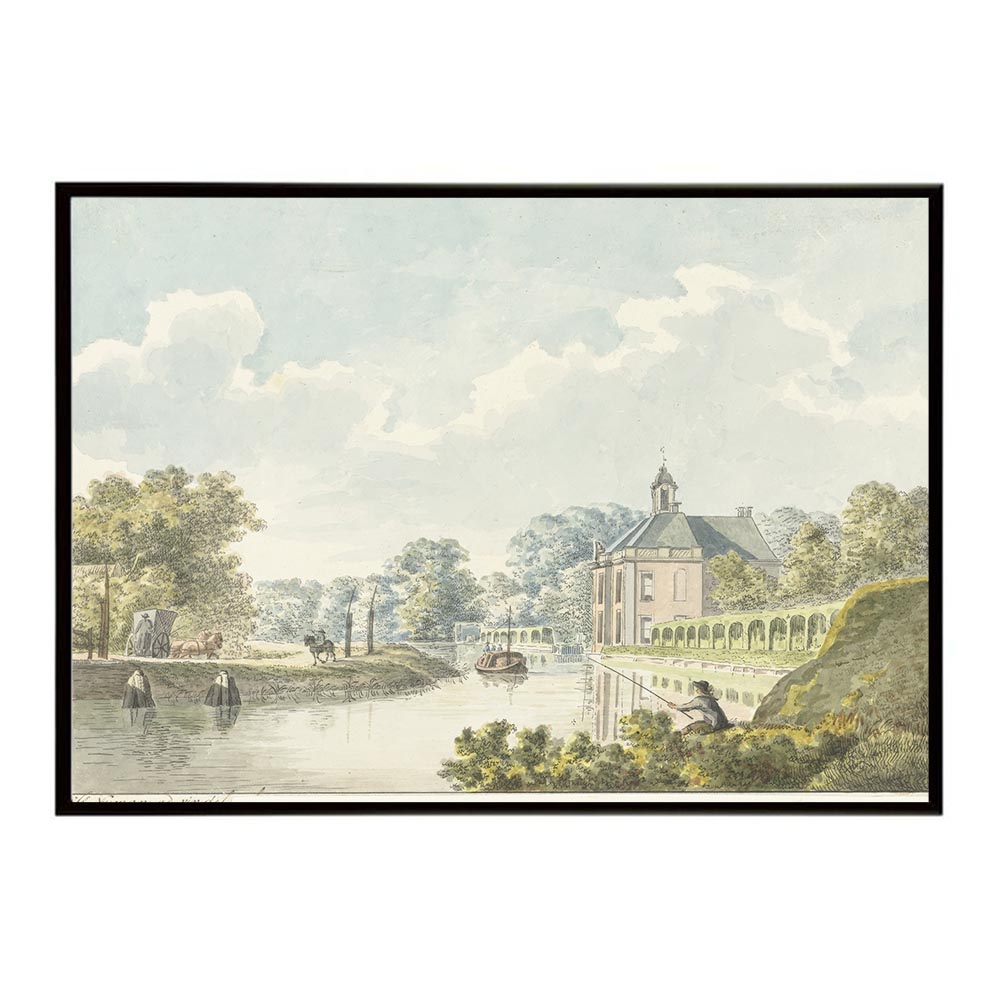 【楽天市場】世界の古い絵画 レトロポスター デジタルリマスターHet Huis Rupelmonde aan de Vecht インテリア ...