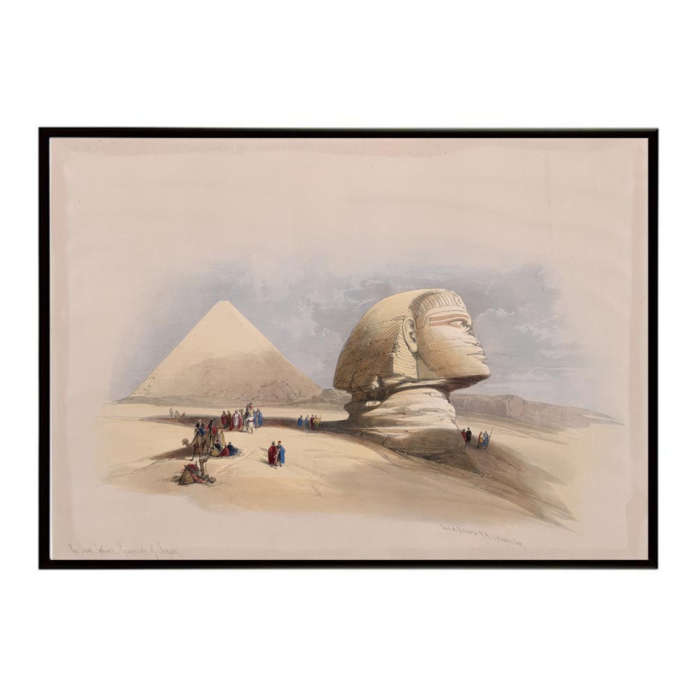 【楽天市場】世界の古い絵画 レトロポスター デジタルリマスターThe Great Sphinx Pyramids of Gezeeh ...