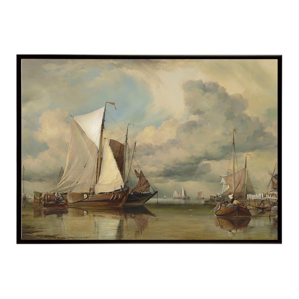 【楽天市場】ポスター 名画 絵画 横 a0 a1 a2 a3 a4 b0 b2 b1 b3 b4 ザイデル海 静けさ 釣り場 自然 風景 ...