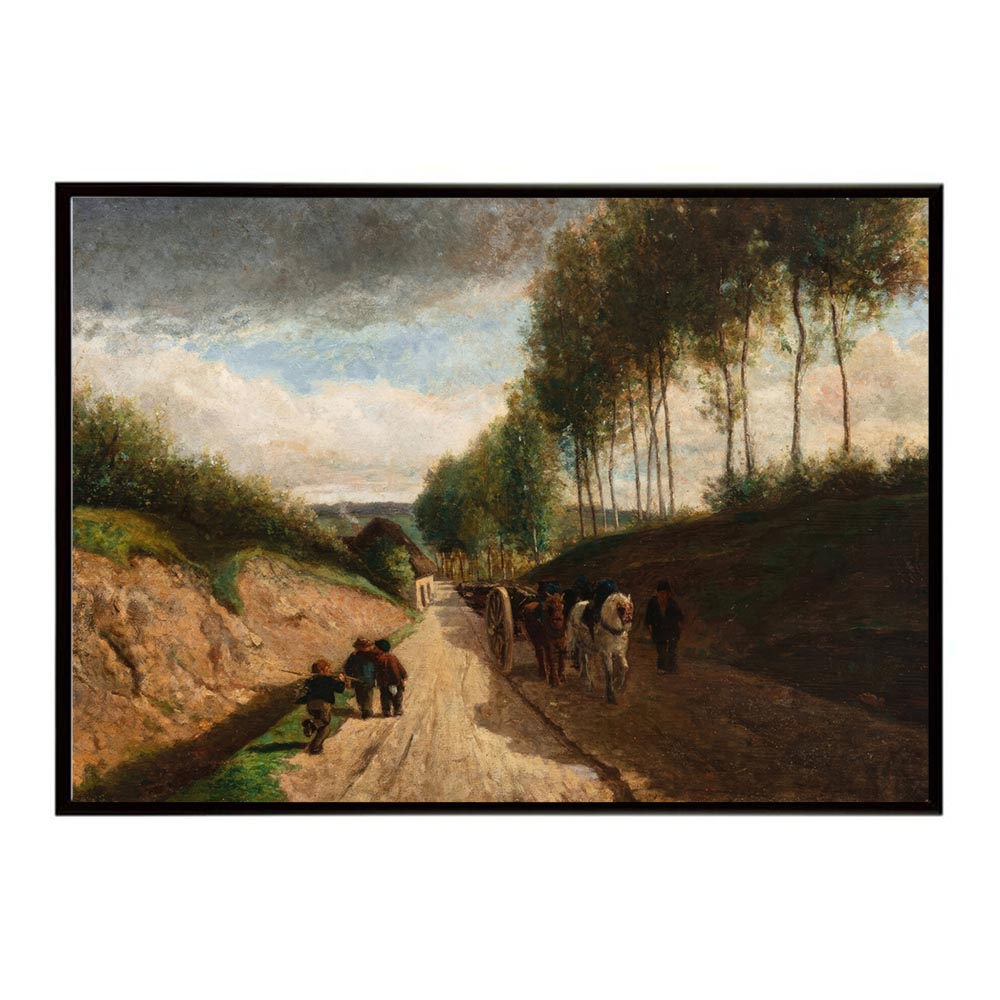【楽天市場】ポスター 名画 絵画 横 a0 a1 a2 a3 a4 b0 b2 b1 b3 b4 シャイイ近郊の凹地の道 インテリア お洒落 ...