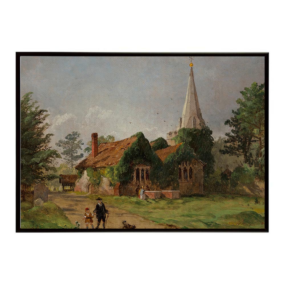 【楽天市場】ポスター 名画 絵画 横 a0 a1 a2 a3 a4 b0 b2 b1 b3 b4 ストーク・ポージズの教会 インテリア お洒落 ...