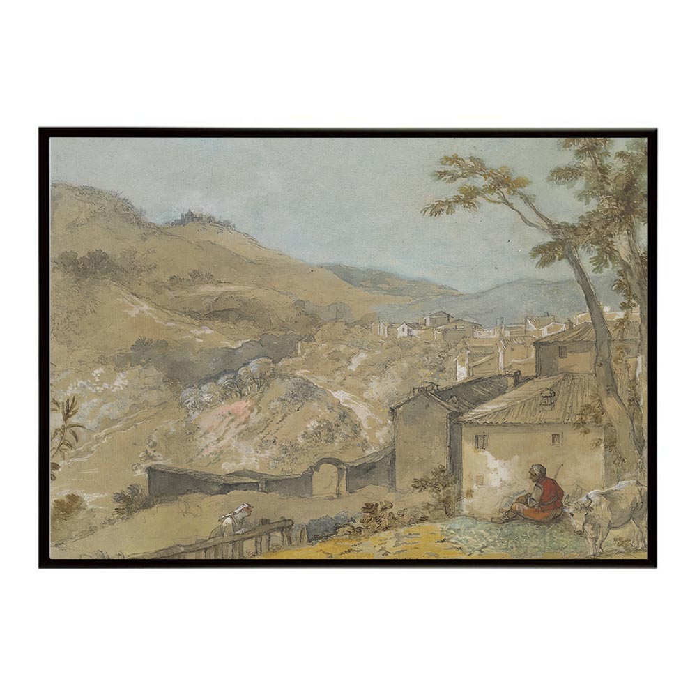 【楽天市場】ポスター 名画 絵画 フレーム マリーノとアルバンヒルズ インテリア おしゃれ イタリア風景 デジタルリマスター 横 A B 1 ...