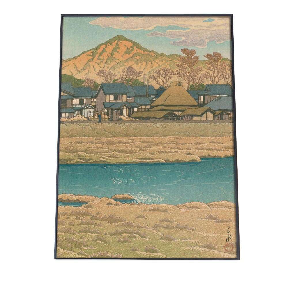 【楽天市場】川瀬巴水 かわせはすい ポスター 66京都上賀茂乃冬 複製 レプリカ 名画 デジタルリマスター レトロ絵画 絵師 浮世絵 和 日本