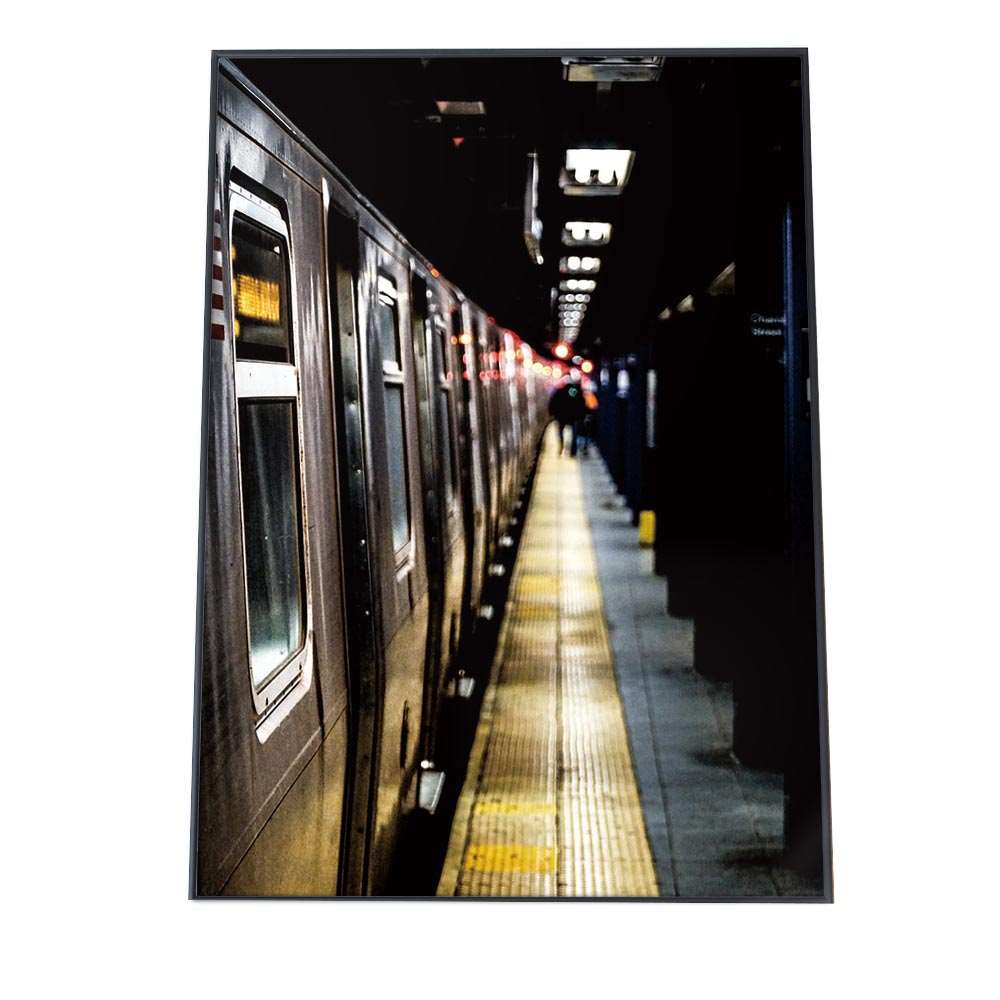 【楽天市場】地下鉄 電車 景色 街角 男前 シャビー ポスター 【選べる全サイズ＆用紙】 ポスター フォト フレーム モダン 駅 a0 a1 ...