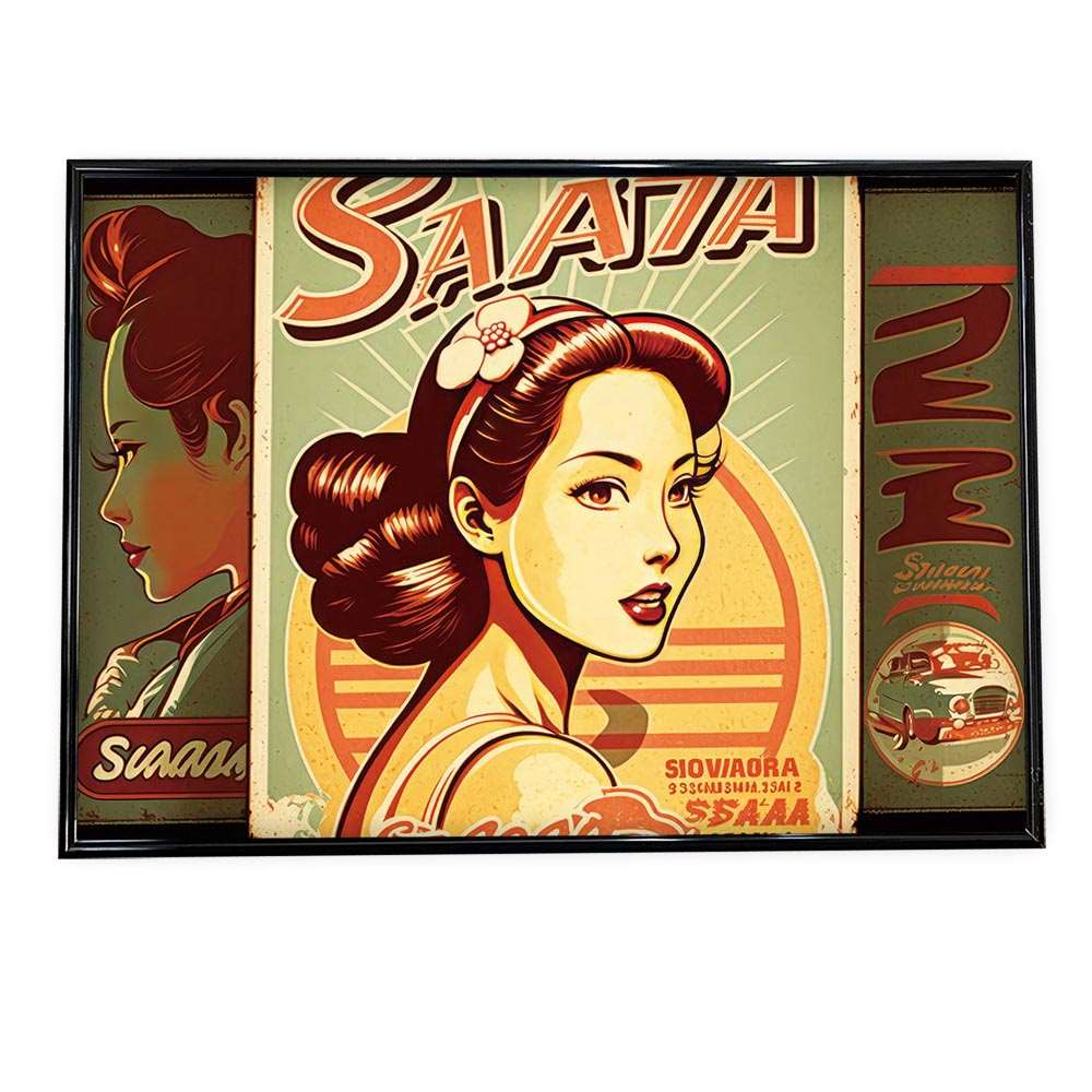 【楽天市場】レトロ ブリキ風 アメリカン ポスター 【選べる全サイズ＆用紙】 アートプリント ポスター インテリア おしゃれ 海外 ...