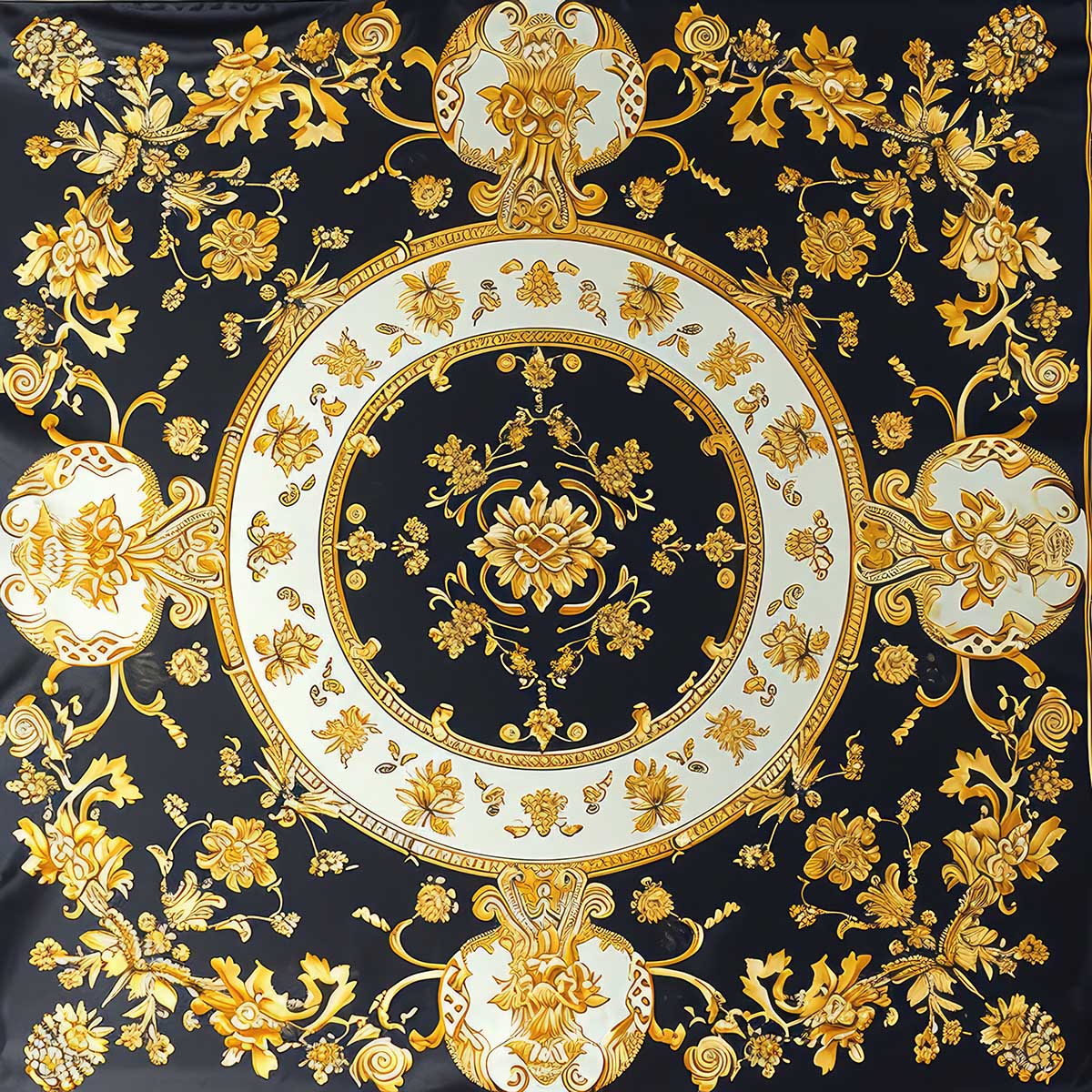 【楽天市場】金 ゴシックチェーン ヨーロッパ バロック ゴールド 鎖 派手 正方形ポスター 四角 デザイン ポスター スクエア インテリア ...