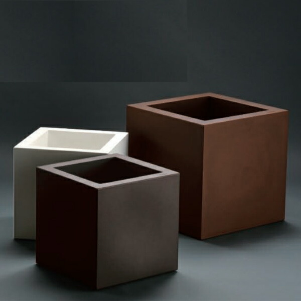 【楽天市場】トーシン プランター プーロ・モダン 穴なし MB-ER-2515- W500×D500×H500mm：イーヅカ