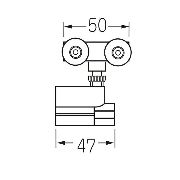 【楽天市場】ケージーパルテック パルスライド Fタイプ引戸部品 ハンガー車 F201：イーヅカ