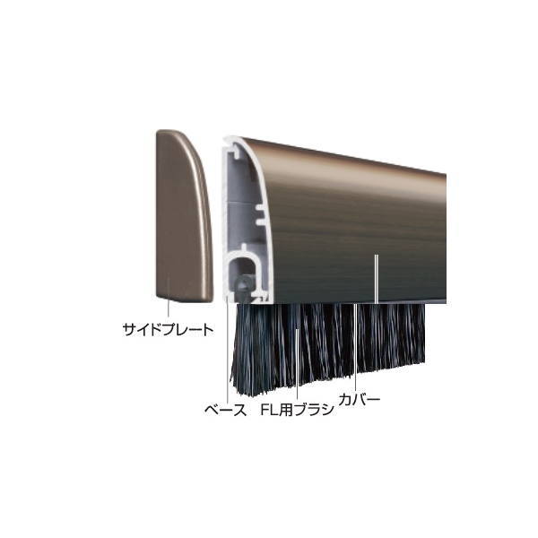 【楽天市場】ピンチブロック フロアーリック 外付けタイプ 店舗ドア用 FL-AB-1000 ブロンズ 長さ1000mm：イーヅカ