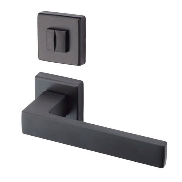 【楽天市場】丸喜金属 MARIX クワドロ レバーハンドル 間仕切錠 マットブラック MLB-200 BS51mm：イーヅカ