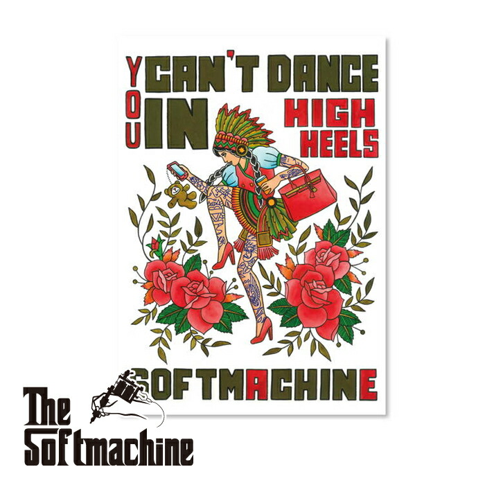 【楽天市場】SOFTMACHINE (ソフトマシーン)CAUTION POSTER【ポスター】【ホワイト A3 タトゥー】【2024 SUMMER VACATION 新作】：Interplay