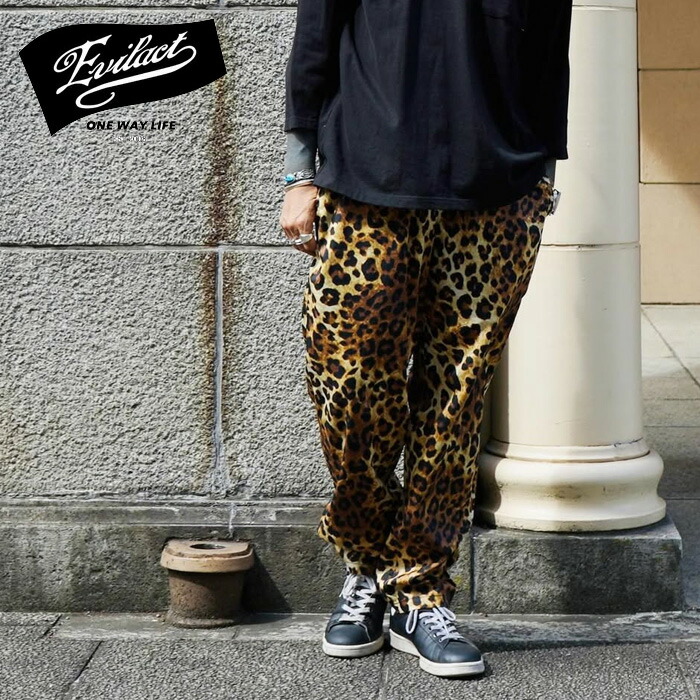 【楽天市場】EVILACT (イーブルアクト)LEOPARD EAZY PANTS【イージーパンツ レオパード】【EA25-ACT1-SPP01】【2025 春夏SPOT 新作】 インター ...