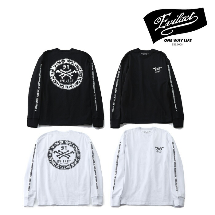 【楽天市場】EVILACT (イーブルアクト)CROSS BONE LS【ロングスリーブTシャツ】【EA25-ACT1-T02】【2025春夏新作】 インタープレイ INTERPLAY ...