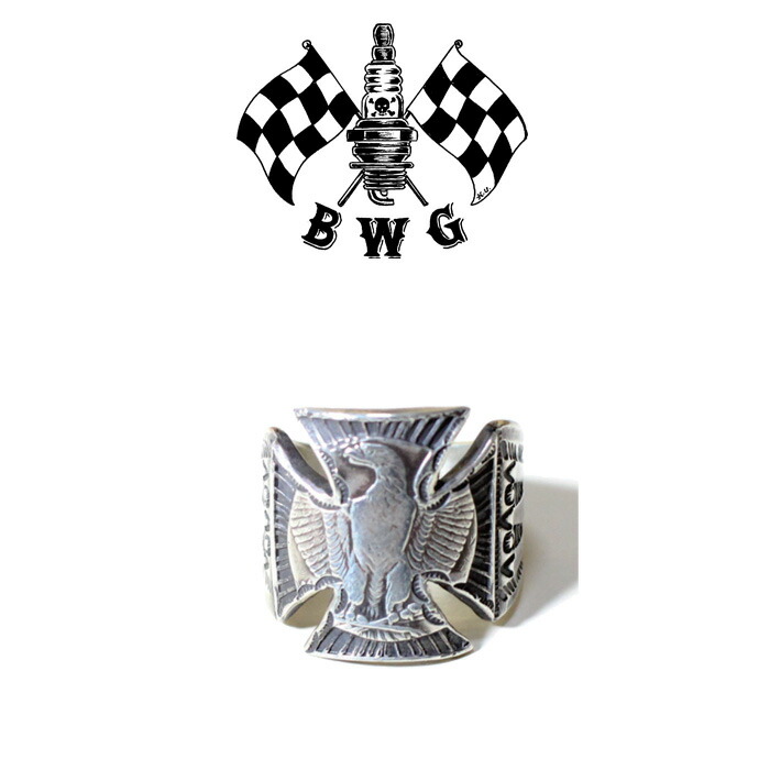 【楽天市場】B.W.G EAGLE IRONCROSS RING 【リング シルバー】【予約商品 キャンセル不可】：Interplay
