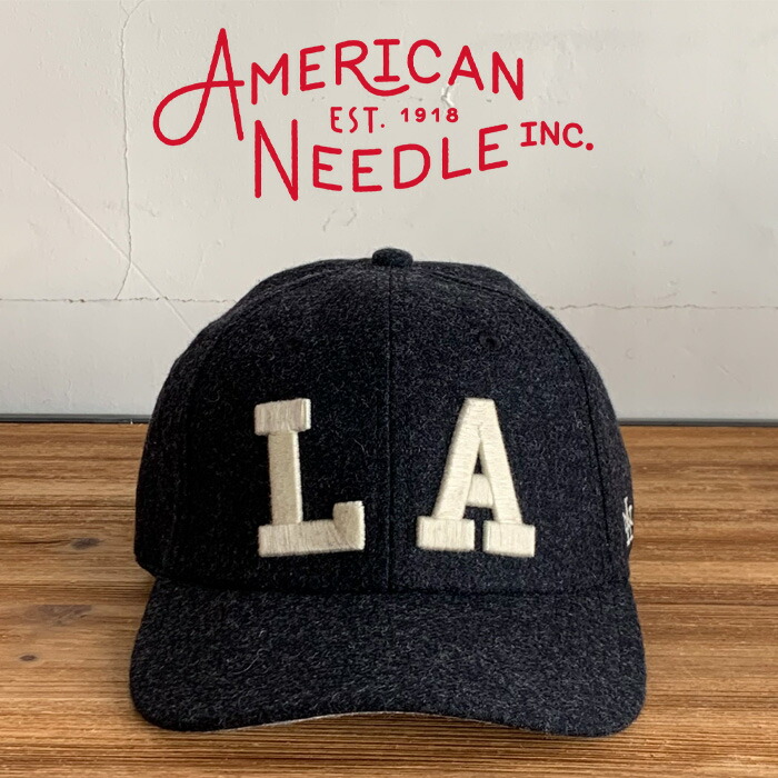 【楽天市場】AMERICAN NEEDLE (アメリカンニードル)LA LOGO CAP - ARCHIVE LEGEND -(BLACK ...