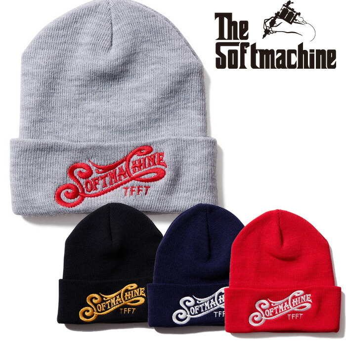 【楽天市場】SOFTMACHINE (ソフトマシーン)BURP KNIT CAP【ニットキャップ】【ブラック ネイビー グレー レッド タトゥー】【2025 AUTUMN&WINTER 新作 ...