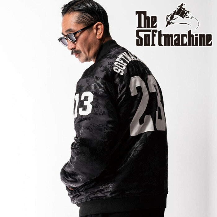 【楽天市場】SOFTMACHINE (ソフトマシーン)HUSTLER JK【スタジアムジャケット】【ブラック タトゥー】【2025 AUTUMN&WINTER 先行予約】【予約商品 キャンセル ...