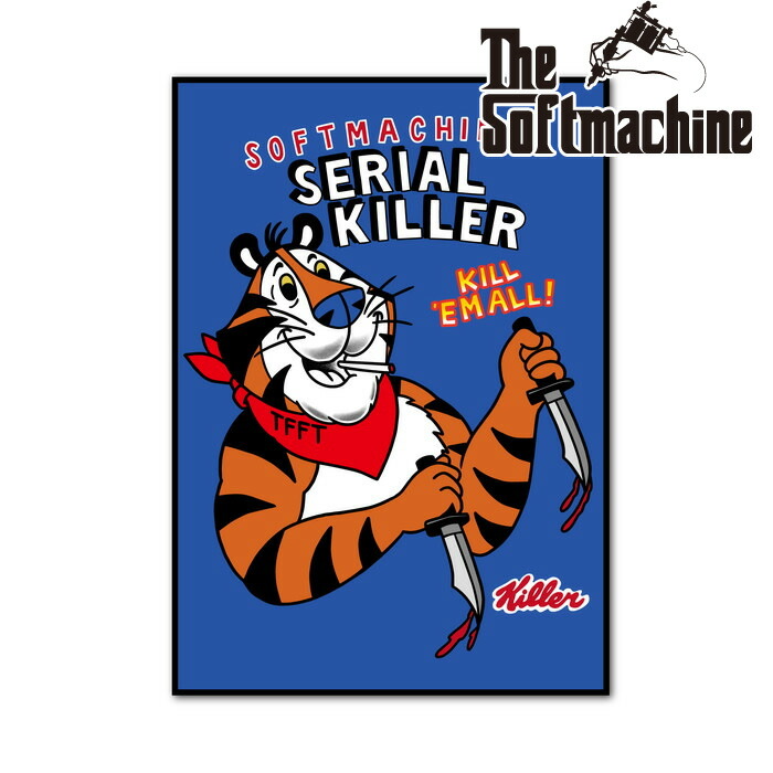 【楽天市場】SOFTMACHINE (ソフトマシーン)SERIAL KILLER POSTER【ポスター】【ブルー A3 タトゥー】【2025 SPRING&SUMMER COLLECTION ...