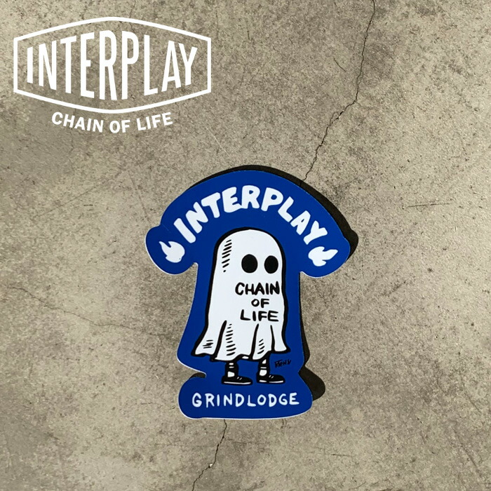 【楽天市場】GRINDLODGE × INTERPLAY OBAKE STICKER【ステッカー シール】【INTERPLAY インタープレイ GRINDLODGE グラインドロッヂ ...