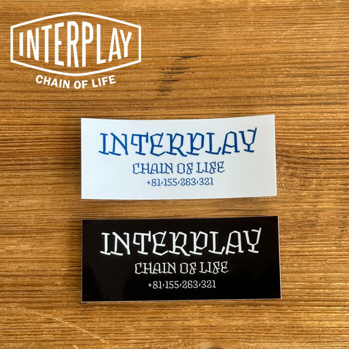 【楽天市場】INTERPLAY CHAIN OF LIFE STICKER 【ステッカー シール】【INTERPLAY インタープレイ】：Interplay