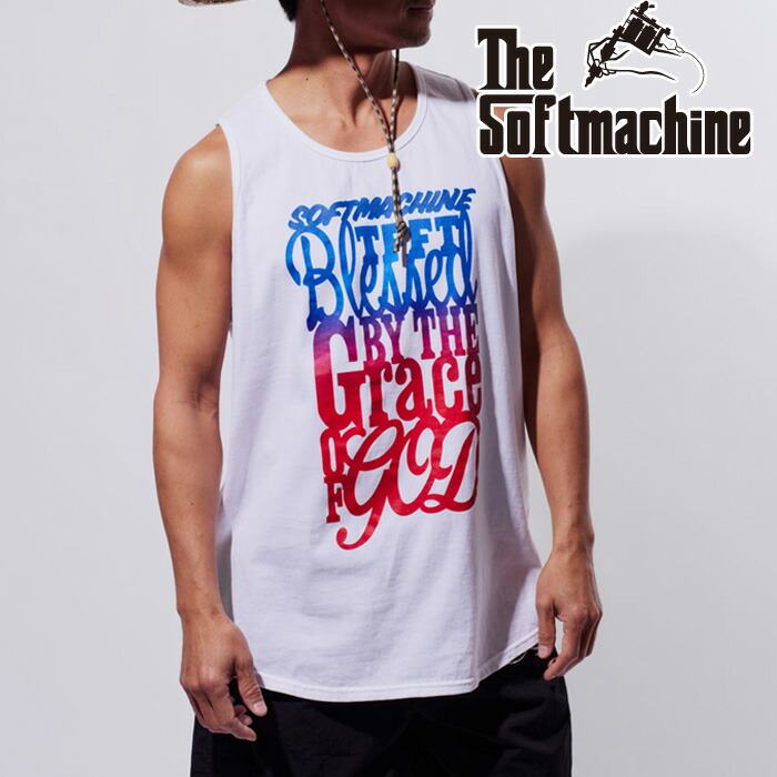 【楽天市場】SOFTMACHINE (ソフトマシーン)BLESSED TANK【タンクトップ】【ホワイト ブラック タトゥー】【2025 SUMMER VACATION 先行予約】【予約商品 ...