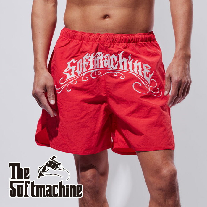 【楽天市場】SOFTMACHINE (ソフトマシーン) GUERRERO TRAINING SHORTS【ショートパンツ】【ブラック レッド タトゥー】【2025 SUMMER ...