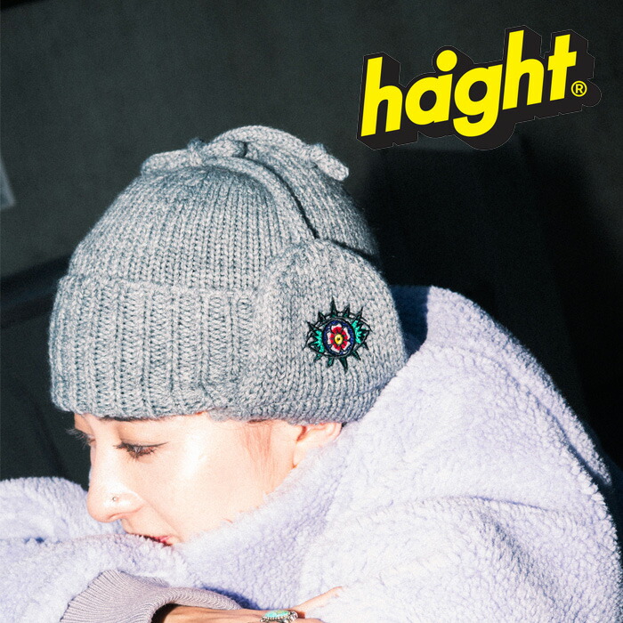 【楽天市場】HAIGHT (ヘイト)DOG EAR KNIT CAP ft. GRINDLODGE 【ニットキャップ グラインドロッヂ ...