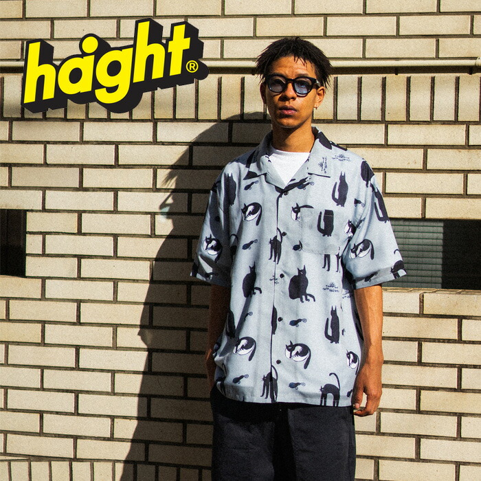 【楽天市場】HAIGHT (ヘイト)KB CATS OPEN COLLAR SHIRT 【シャツ 半袖】【HTKB-254001】【2025 ...