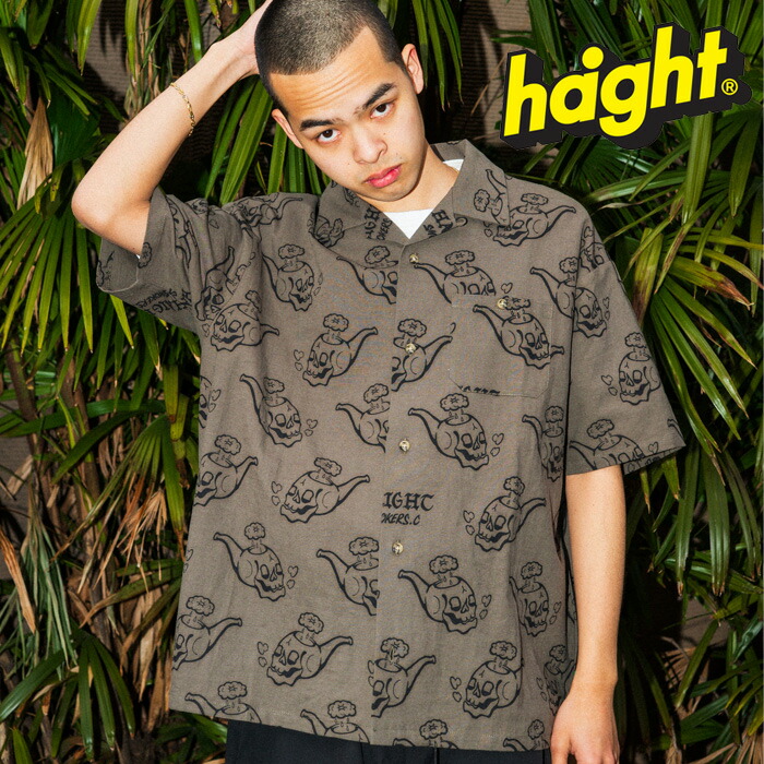 【楽天市場】HAIGHT (ヘイト)SMOKERS CLUB OPEN COLLAR SHIRT 【シャツ 半袖】【HTSS-254001 ...