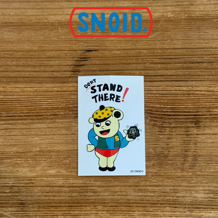 【楽天市場】SNOID(スノイド)DONT STAND THERE! STICKER 【ステッカー】【RAT HOLE STUDIO ...