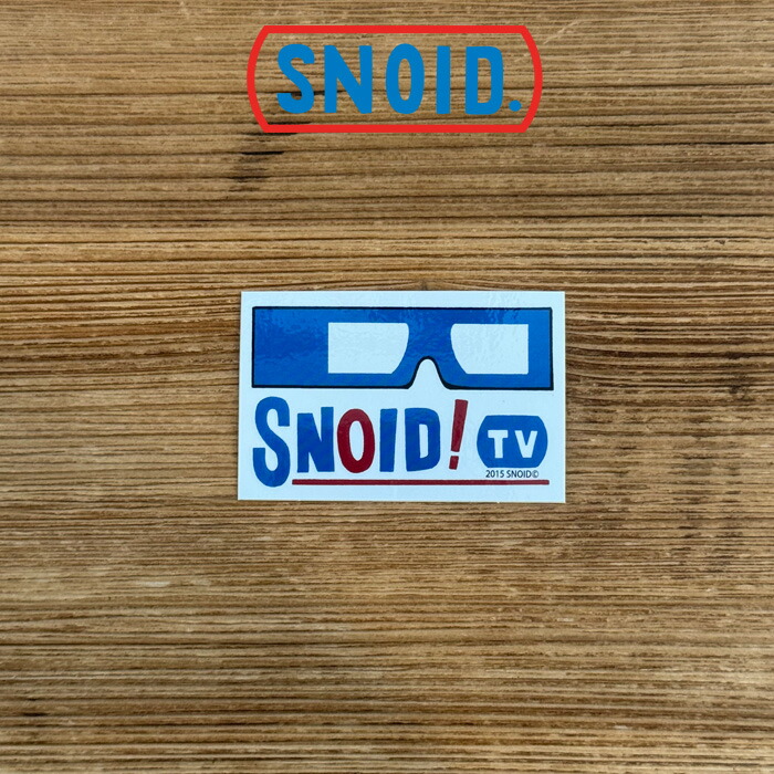 【楽天市場】SNOID(スノイド)SNOID! TV STICKER 【ステッカー】【RAT HOLE STUDIO】：Interplay