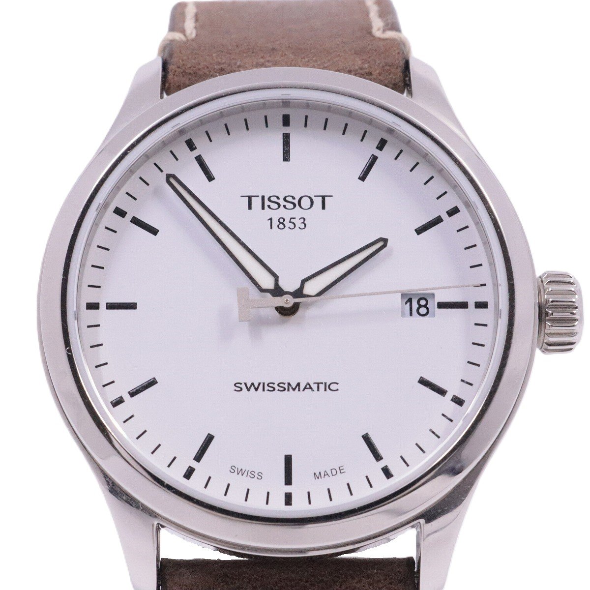 【楽天市場】【中古】TISSOT ティソ ジェントXL スイスマチック 自動巻き メンズ 腕時計 白文字盤 純正革ベルト T116407【い ...