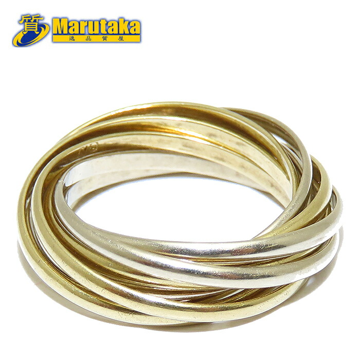 【楽天市場】9連 リング 9号 K18 K14 5.9g YG 指輪 イエローゴールド Yellow Gold Ring nine 逸品質屋 ...