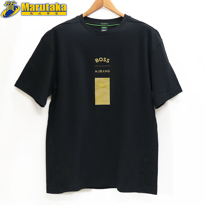 【楽天市場】HUGO BOSS AJBXNG ヒューゴボス アンソニー ジョシュア コラボ メンズ カットソー Tシャツ sizaL ブラック ...