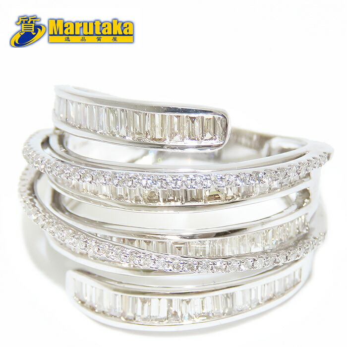 【楽天市場】ダイヤモンド リング K18 WG 19.5号 2.00ct 7.5g 指輪 鑑別書 750 逸品質屋 丸高 尼崎市 2ct以上 ...