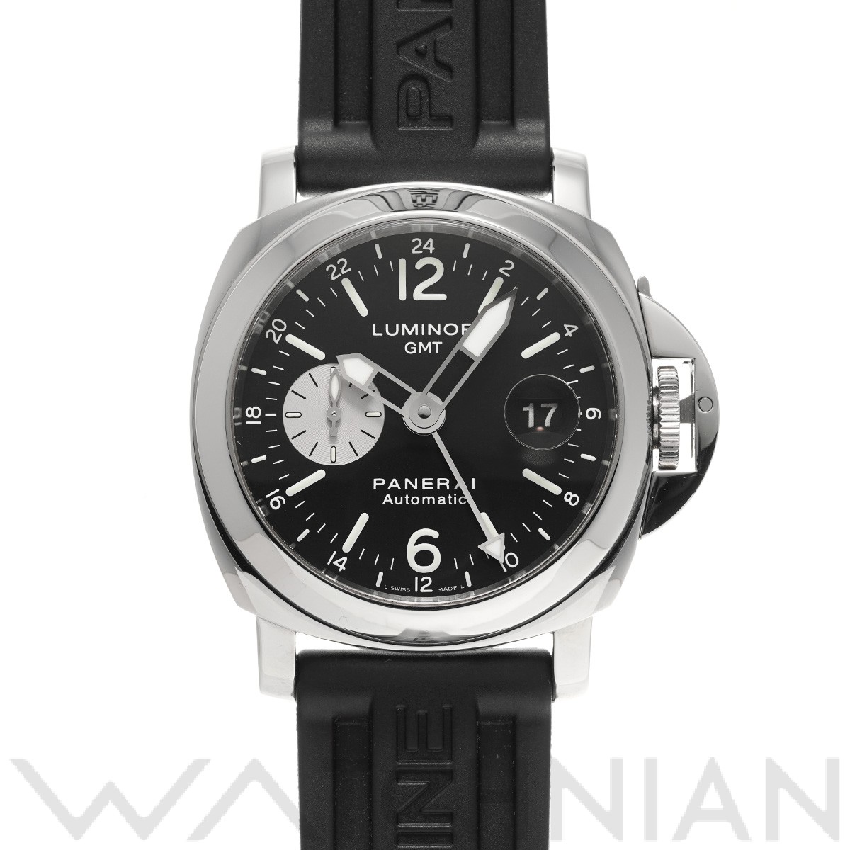 【楽天市場】【中古】 パネライ OFFICINE PANERAI ルミノール GMT PAM00088 H番(2005年製造) ブラック ...