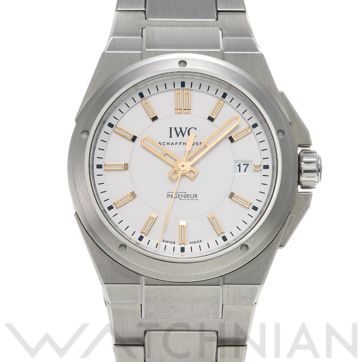 【楽天市場】【中古】 インターナショナルウォッチカンパニー IWC インヂュニア オートマティック IW323906 シルバーメッキ メンズ ...