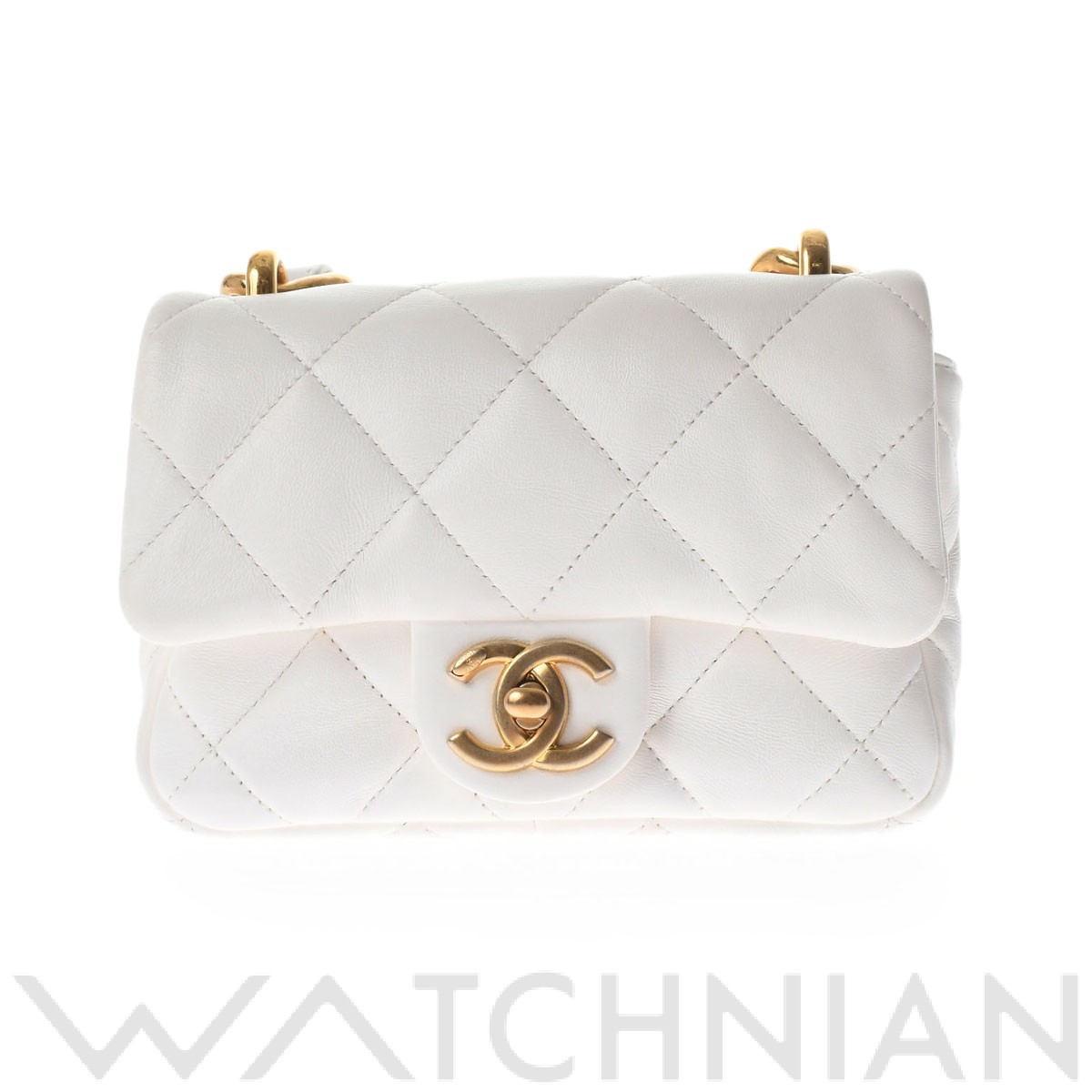 【楽天市場】シャネル CHANEL マトラッセ スモールフラップバッグ 白 AS3214 ラムスキン レディース ショルダーバッグ ...